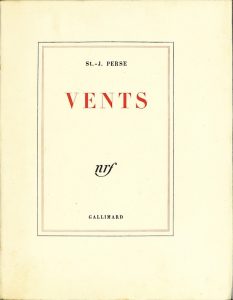 SAINT-JOHN PERSE, VENTS, – Galerie 1900 2000