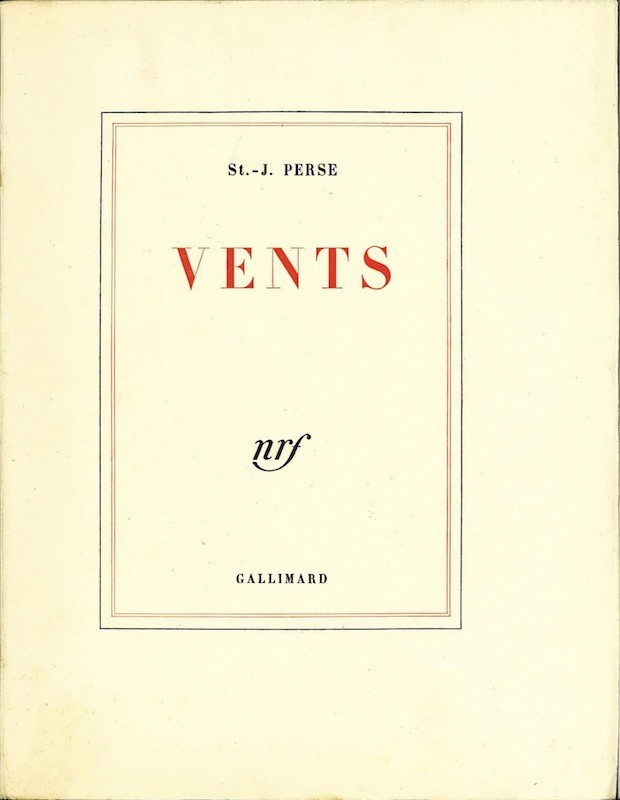 SAINT-JOHN PERSE, VENTS, – Galerie 1900 2000