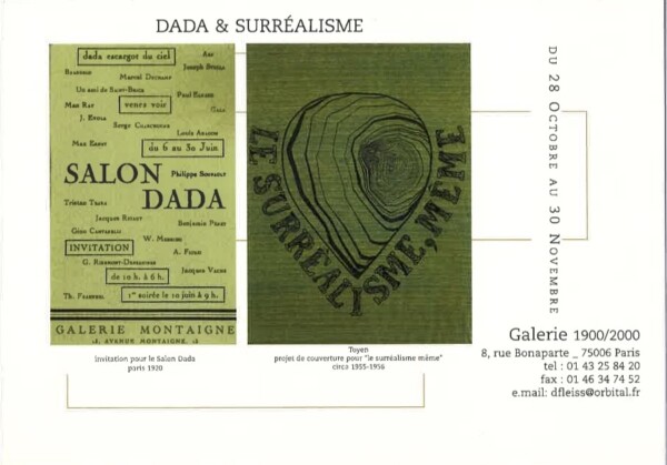 DADA & SURREALISME – Galerie 1900 2000