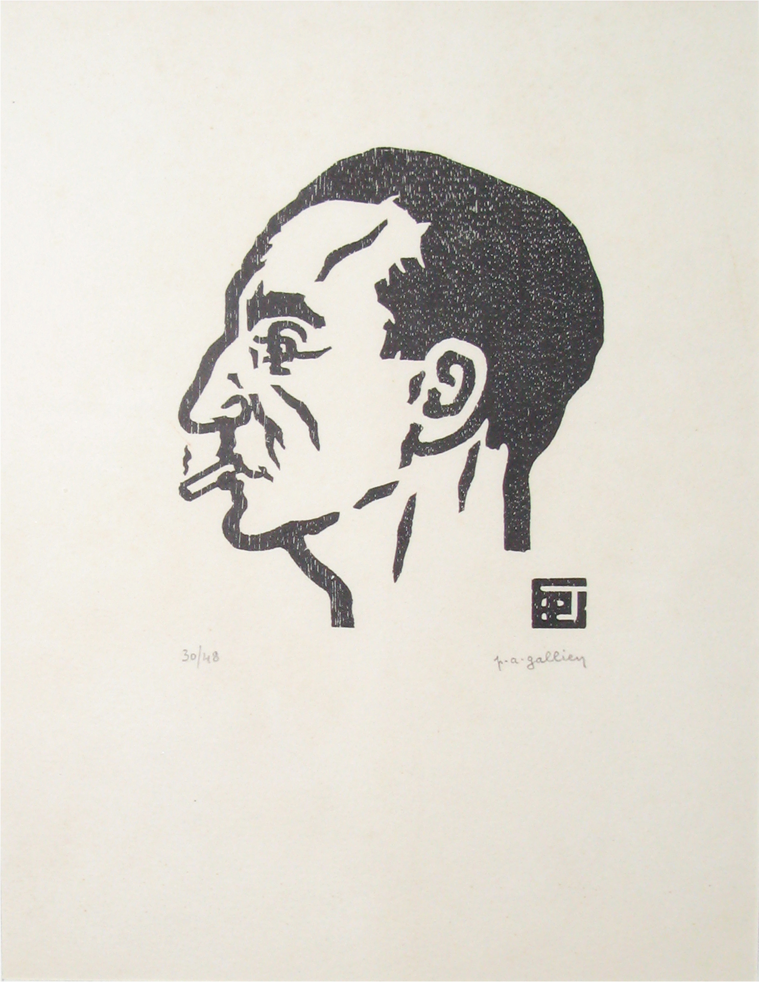 Antoine-Pierre GALLIEN, PORTRAIT, circa 1920 – Galerie 1900 2000